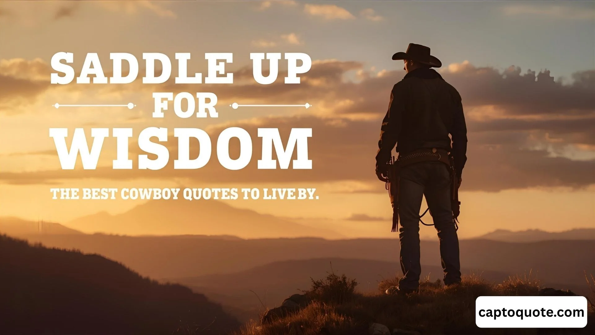 Saddle Up for Wisdom: The Best Cowboy Quotes to Live By